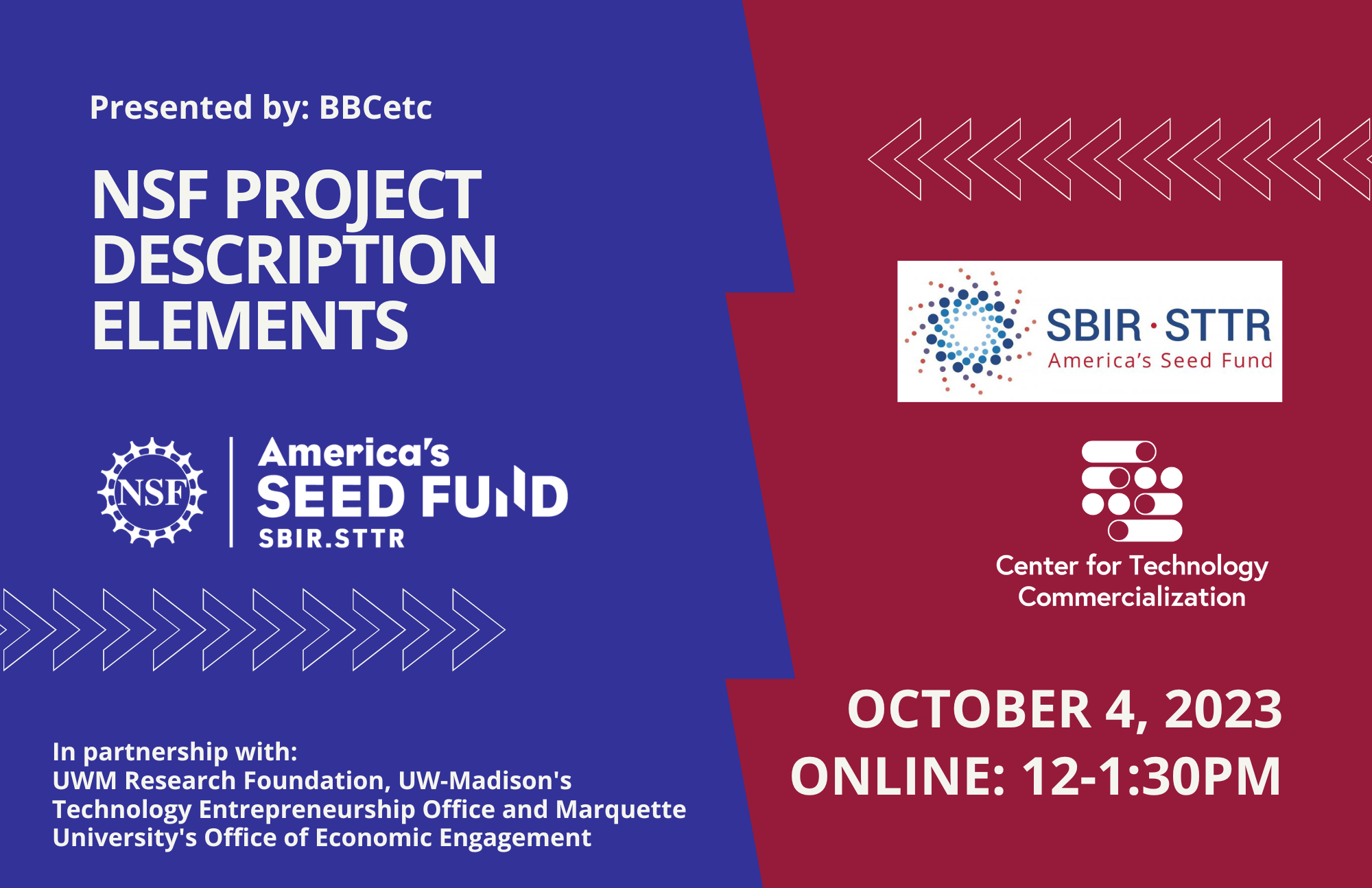 Tap into NSF SBIR Funding in 2023! - Center for Technology Commercialization