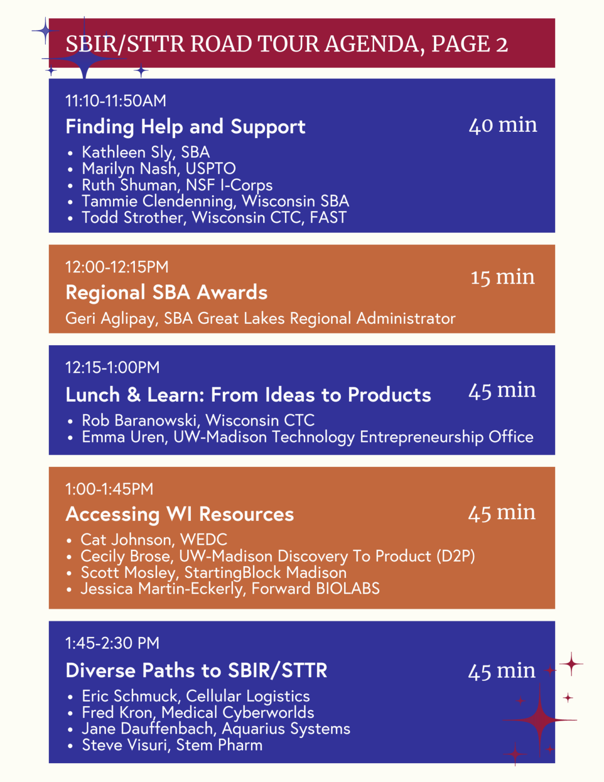 SBIR Road Tour - Madison, WI - Center for Technology Commercialization