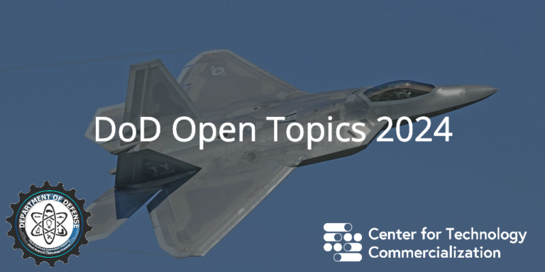 DOD SBIR Open Topic 2024 - AI/ML - Center for Technology Commercialization